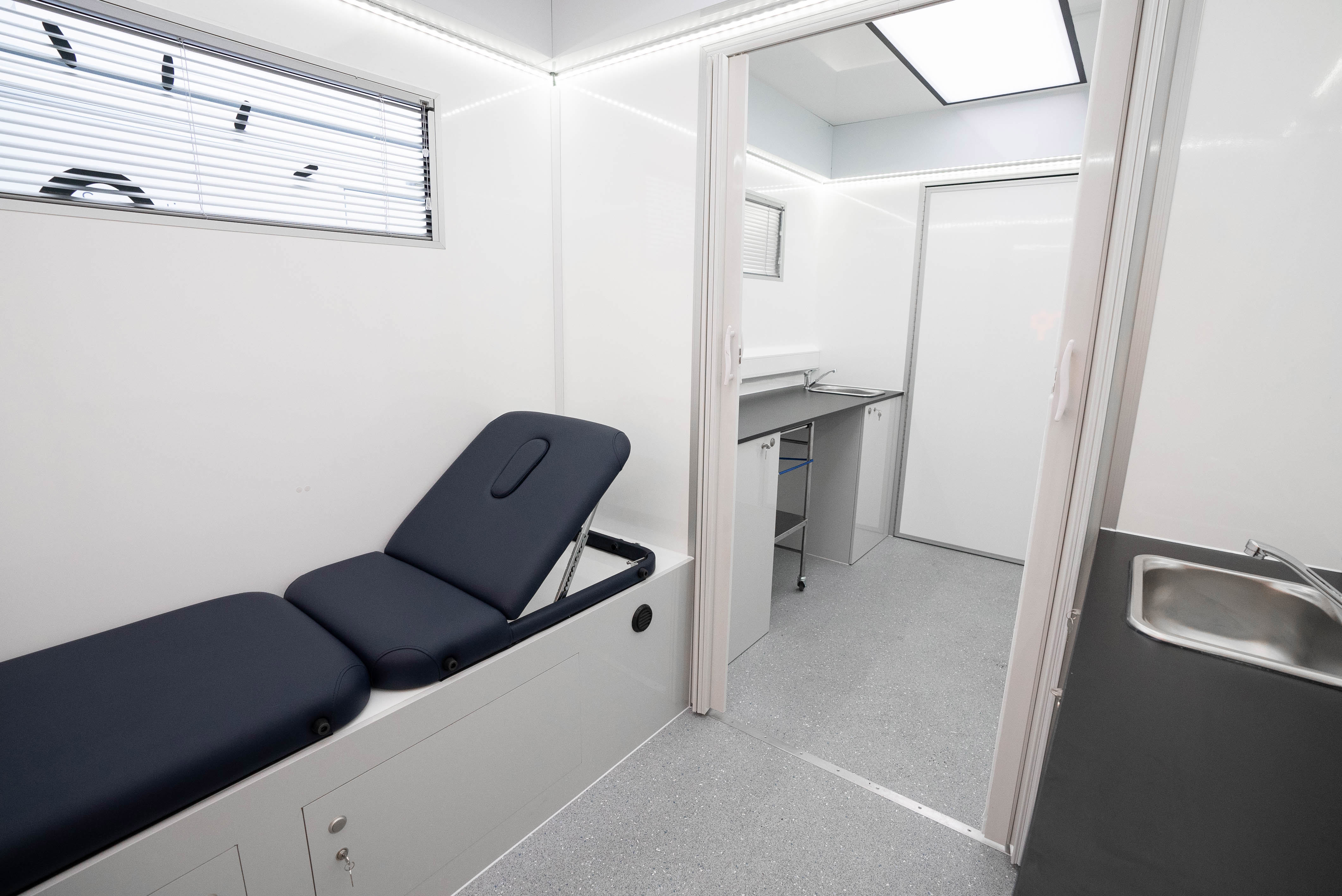 Mobile cancer screening units